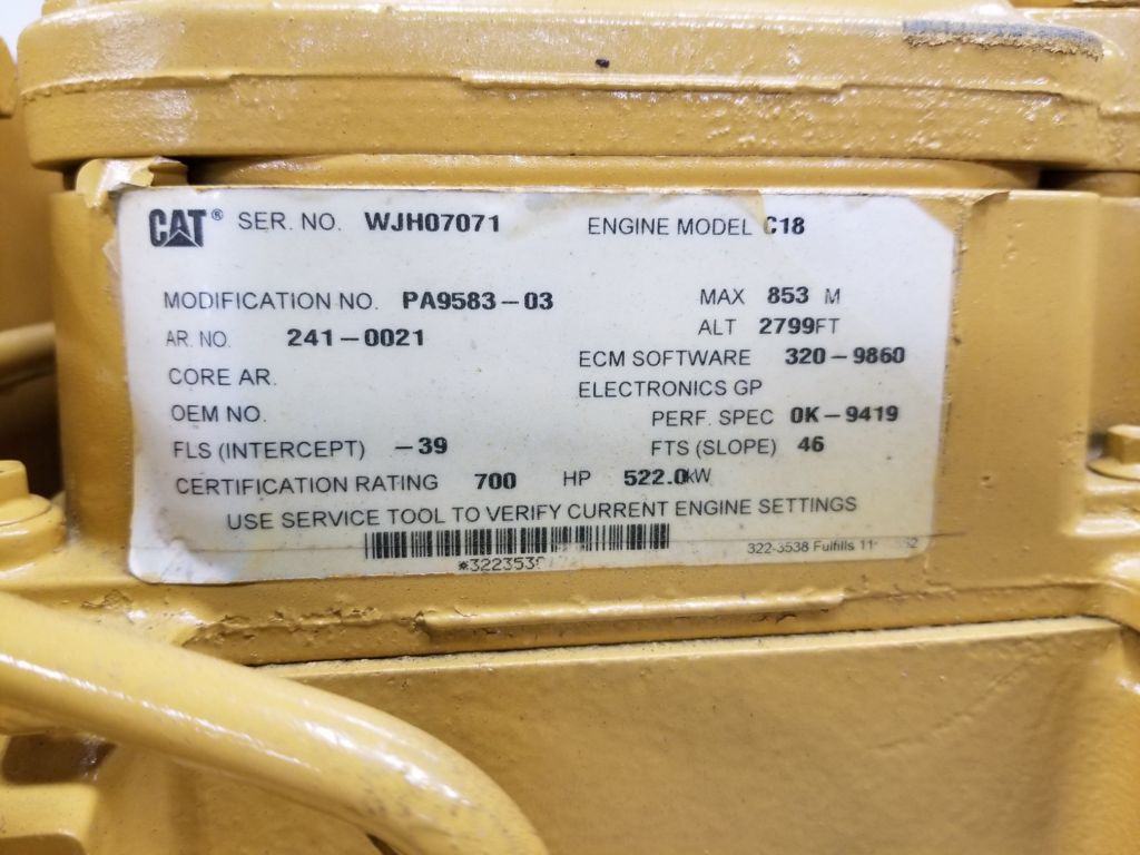 CAT C18-1 | Used Industrial Engines and Generators | React Power