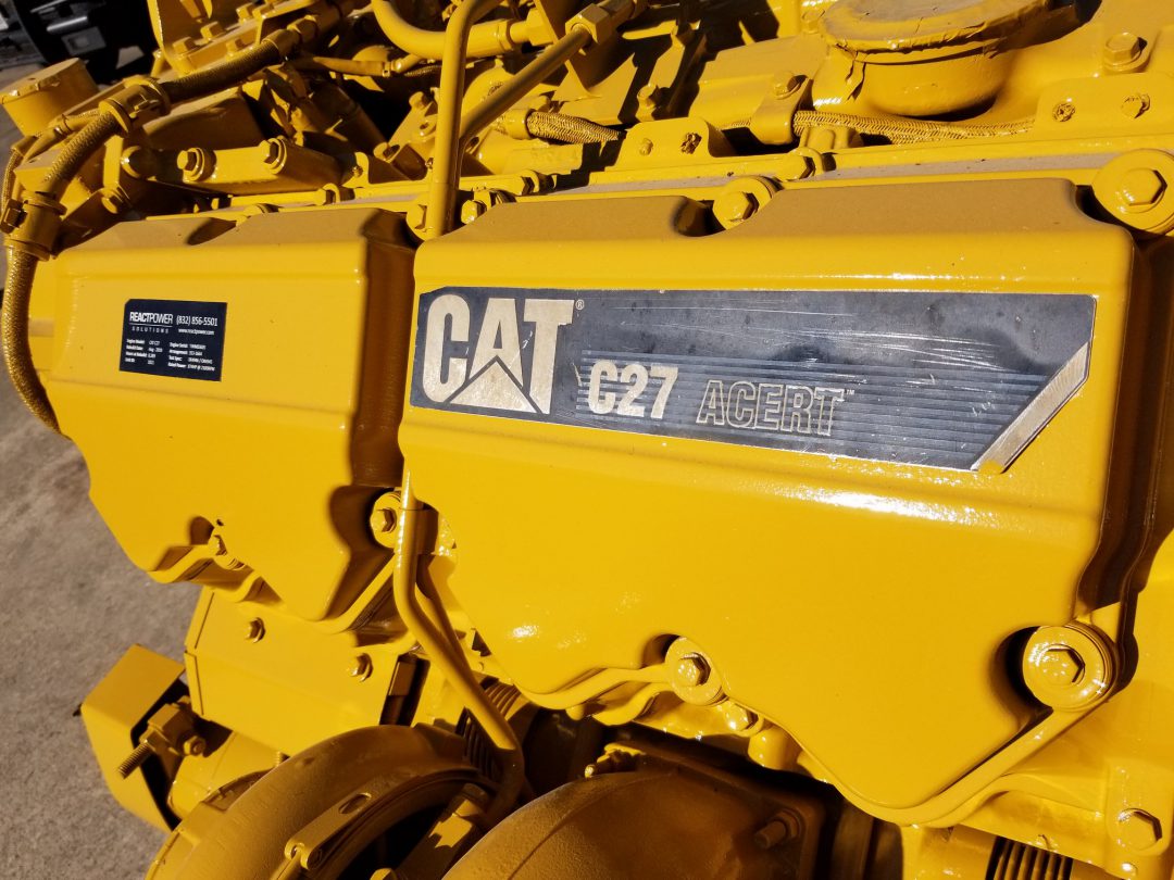 Rebuilt CAT C27 Industrial Engine - React Power Solutions