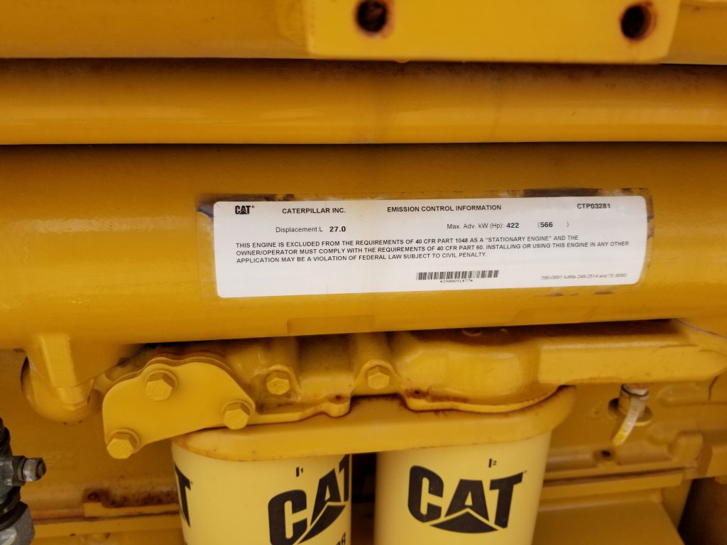 Surplus CAT G3412 TA Generator Set | React Power Solutions