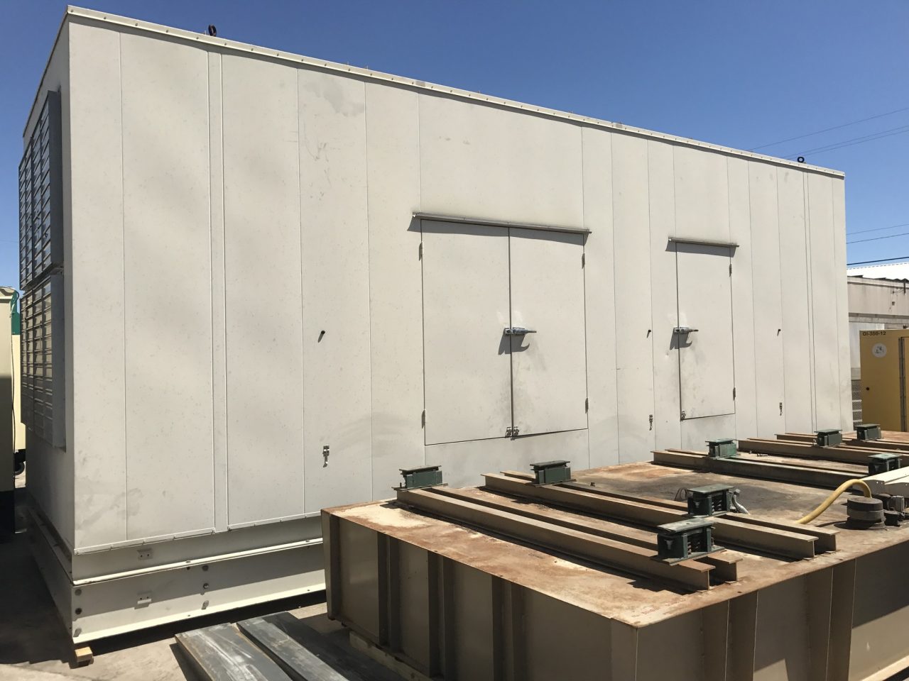 Used Sound Attenuated Enclosure & Base Tank | React Power Solutions