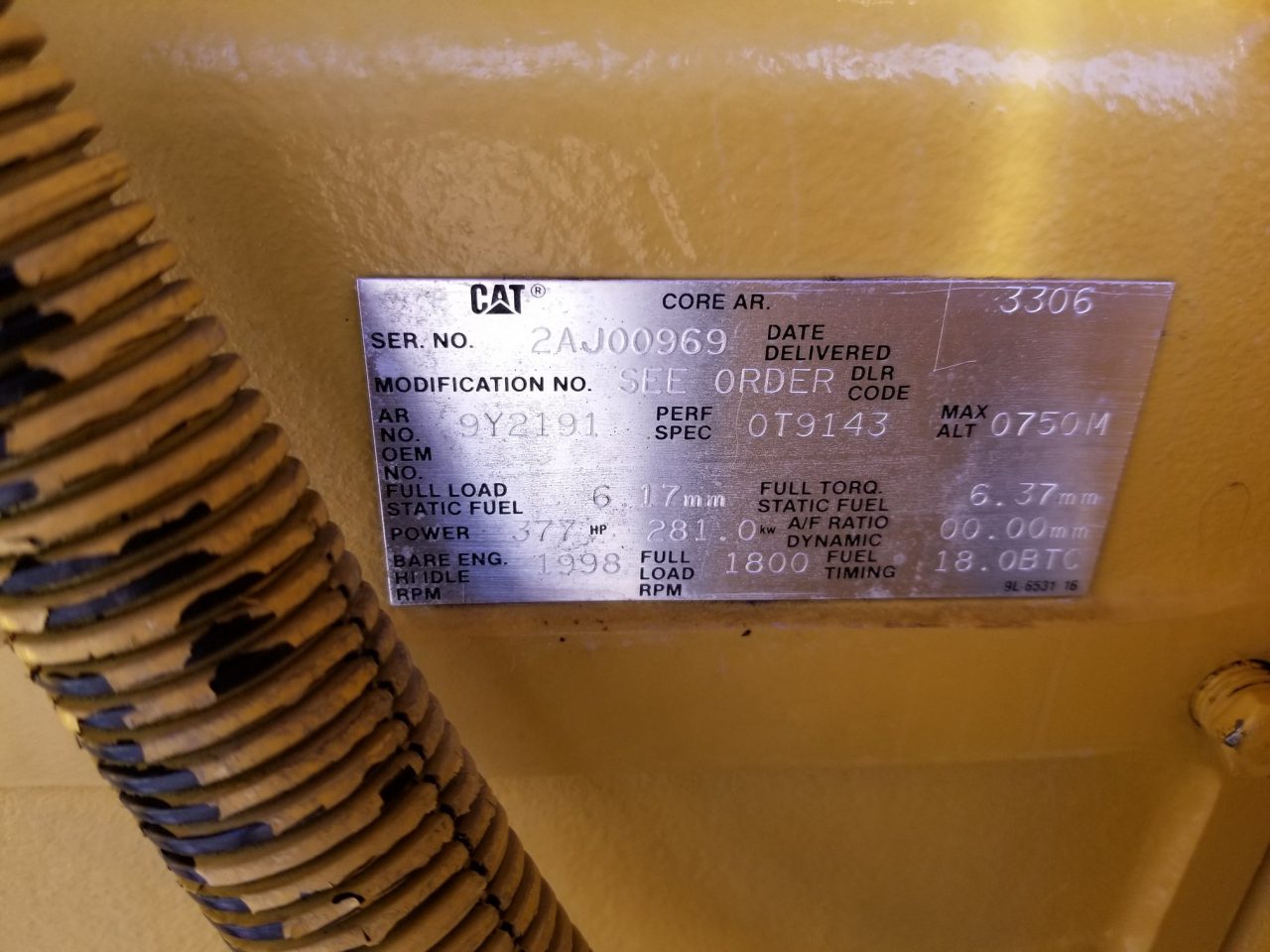 Used CAT 3306TA Generator Set | React Power Solutions