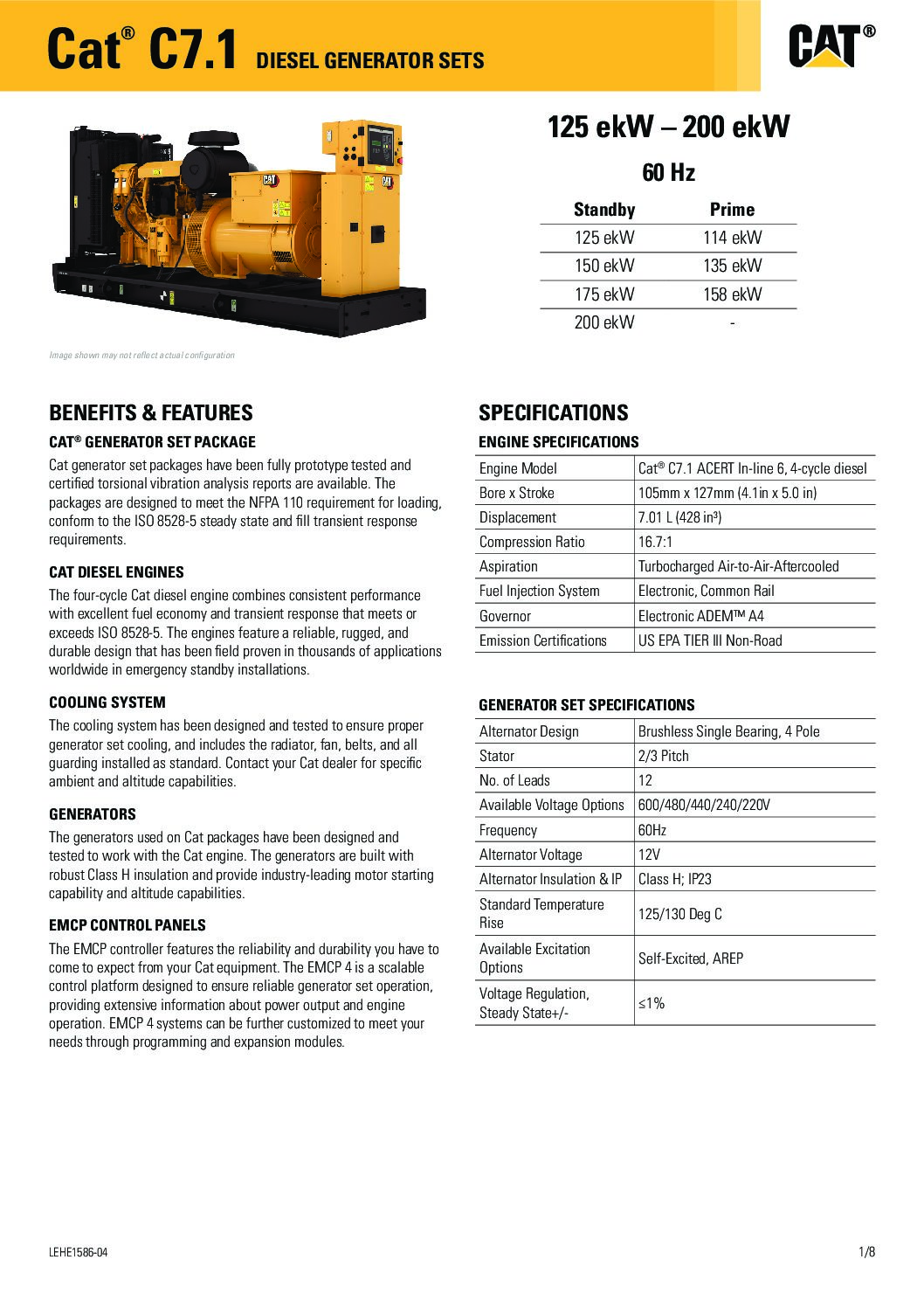 CAT-C7.1-Diesel-Generator | React Power Solutions