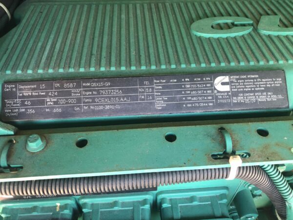 Cummins Dfeh 400kw Generator Set 9 React Power Solutions