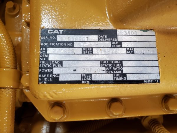 Rebuilt CAT G3408 SI Generator Set - React Power Solutions